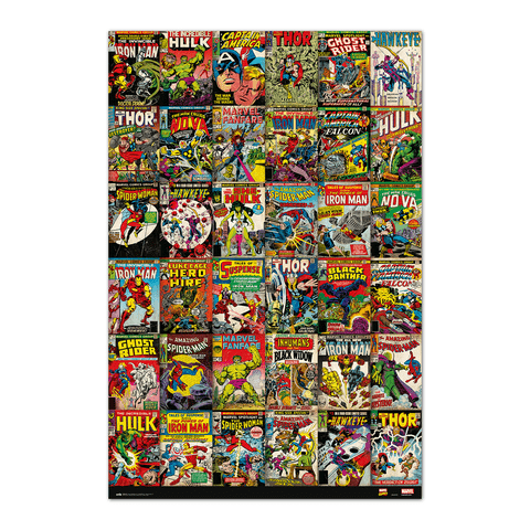 Comprar Poster Marvel Portadas Clasicas Comics | xtralife