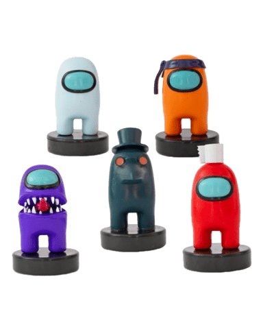 Comprar Pack 5 Sellos Among Us Crewmate Figuras Among Us | xtralife