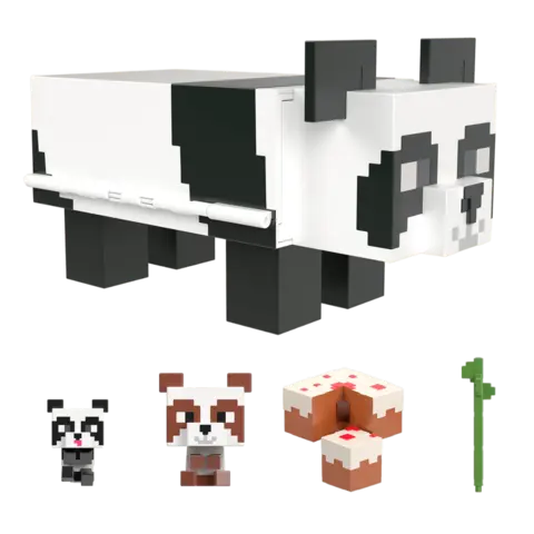 Comprar Playset de Figuras Mini Panda Minecraft - Mattel Figuras | xtralife